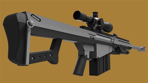 Barrett M D Model Fbx Blend Free D