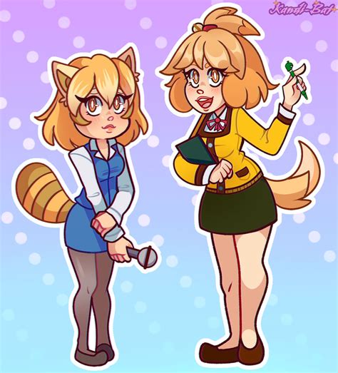 Retsuko And Isabelle By Kandibat On Deviantart