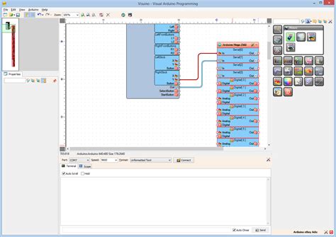 Arduino Controlling Servo With PS2 Controller Program With Visuino