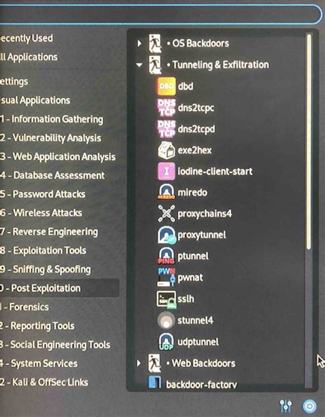 Kali Parrot Post Exploitation Kali Linux