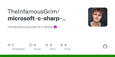 github theinfamousgrim microsoft c sharp introduction introductory