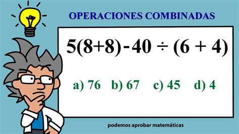 Operaciones Combinadas Ejercicios Matematicos Secundaria Secundaria