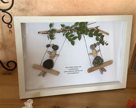 Schwestern Freundinnen Steinbild Etsy