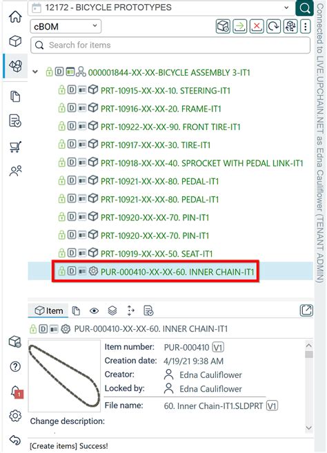 Help How Can I Create Specific Item Types In Upchain When Registering An Assembly Autodesk
