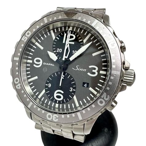 Sinn（ジン） ディアパル 757 0919 クロノ 難あり 12時位置ルミナスポイント欠品 腕時計 ステンレススチール 自動巻き