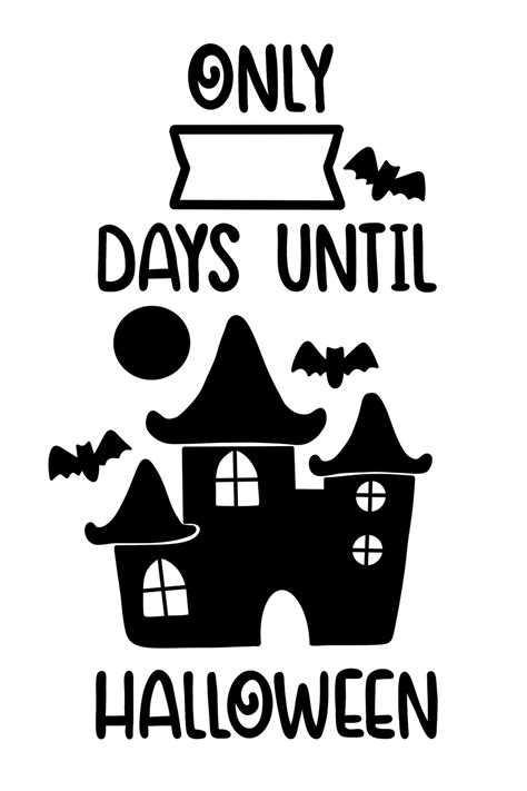Halloween Countdown Svg And Png Decal Sticker Etsy