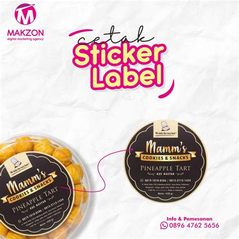 Detail Desain Stiker Toples Kue Kering Cdr Koleksi Nomer