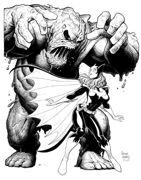 Batgirl And Clayface Comic Artist Comic Art Dc Comics Art