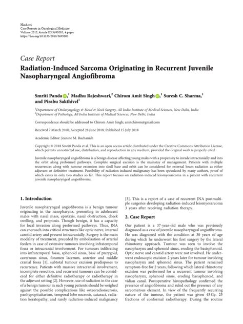 Radiation Induced Sarcoma Originating In Recurrent Pdf Radiation Therapy Head And Neck Cancer