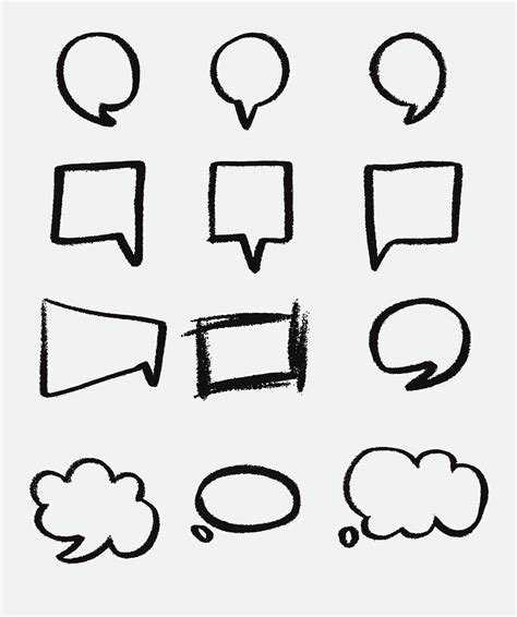 Charcoal Hand Drawn Bubble Text 21574856 Vector Art At Vecteezy