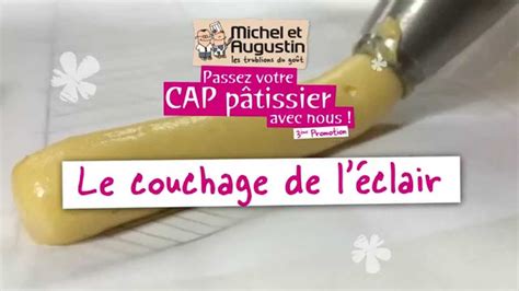 CAP pâtissier Comment coucher un éclair à la poche à douille YouTube