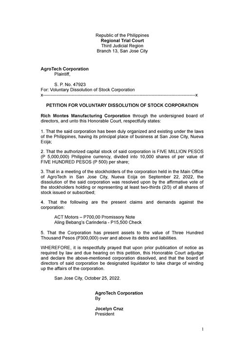 Corporate Dissolution Resolution Template Prntbl