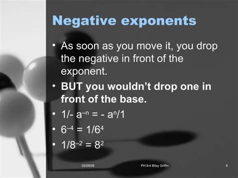 Zero And Negative Exponents Ppt Chemistry Science