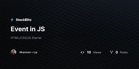 Event In Js Stackblitz Event In Js Stackblitz