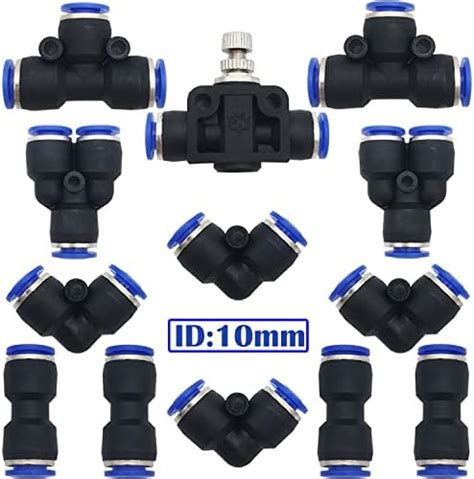 HUAZIZ 40PCS Connecteur Pneumatique Raccord Pneumatique 1 4 Raccords