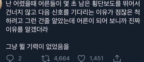 어릴때 어른들은 왜 안뛰는지 궁금했음 유머 움짤 이슈 에펨코리아