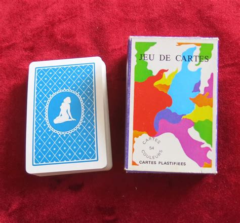 Nude Girls Vintage French Erotic Playing Cards 60s Pin Up Deck Of 54