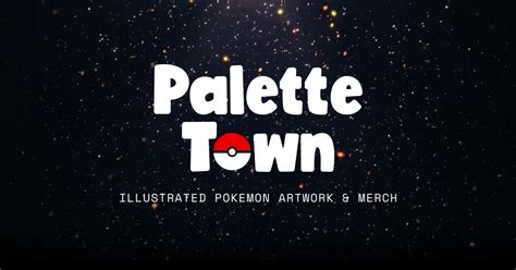 Palette Town Illustrated Posters Inspired By Pokémon Trading Cards