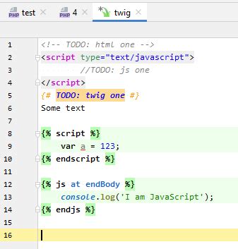 Language Injection Rule Phpstorm Javascript In Twig Block Stack