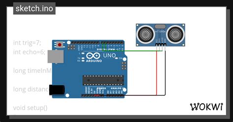 Ultra Sonic Wokwi Esp32 Stm32 Arduino Simulator