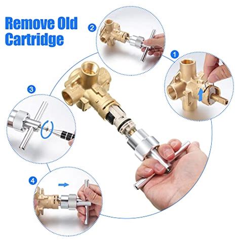 1222 Replacement Cartridge With Clip Puller Compatible Moen Positemp