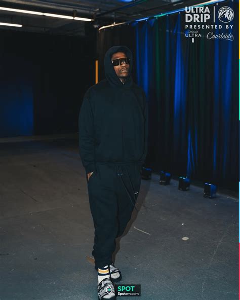 Draco Black Reflective Thunder Slides Worn By Anthony Edwards On The