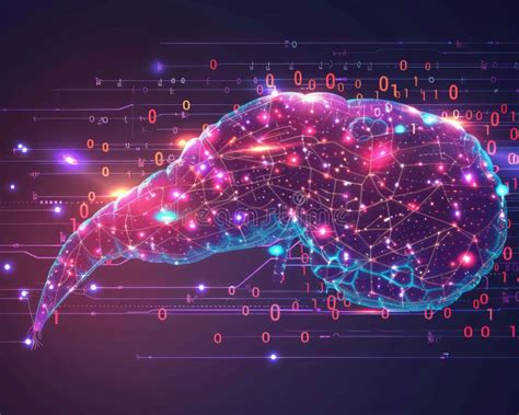Ultraviolet Neurological Network A Digital Representation Of A Neuronal Network Showcasing