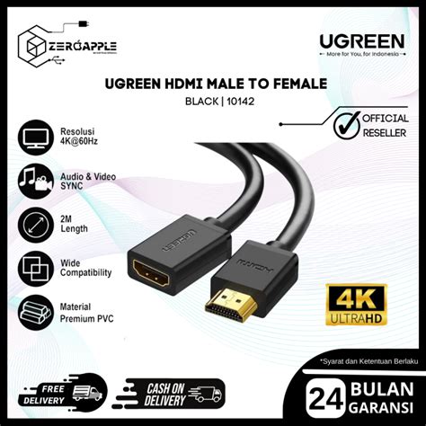 Ugreen Hdmi Male To Female Extension Cable 2 Meter Lazada Indonesia