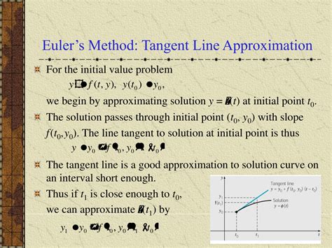 Ppt Eulers Method Numerical Approximations In Differential