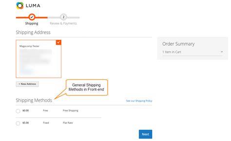 By Default Shipping Method On Frontend Support Portal For Magento