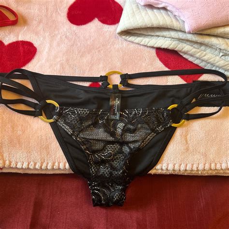 Ann Summers Black Lace Bottoms Size 10 Never Depop