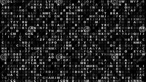 Texture Of Letters On Black Abstract Communication In Alphabet