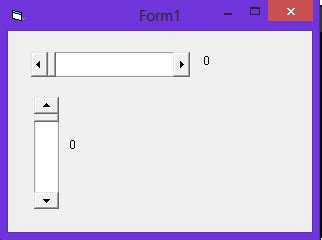 VB HScrollBar Dan VScrollBar Control