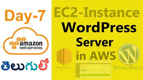Wordpress In Aws Setup Wordpress In Cloud Wordpress In Telugu Wordpress Configure In