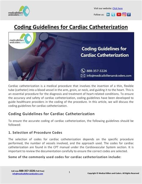 Ppt Coding Guidelines For Cardiac Catheterization Powerpoint Presentation Id 12171799