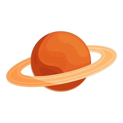 Premium Vector Saturn Planet From Solar System Rotating Around Sun