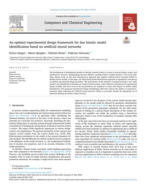 Pdf An Optimal Experimental Design Framework For Fast Kinetic Model