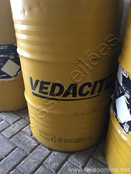 Leilão Online 1 Tambor De 200 Litros De Tinta Asfaltica Vedacit Ne