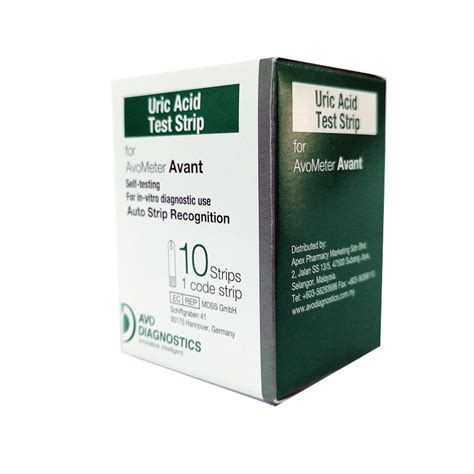 Avometer Uric Acid 10s For Avo Avant Meter Exp 012026 Shopee Malaysia