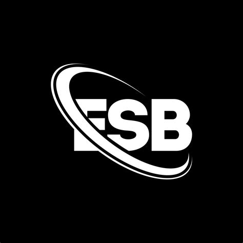 Logotipo De Esb Letra Esb Diseño Del Logotipo De La Letra Esb