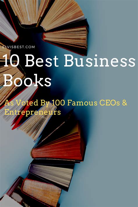 10 Best Business Books Of All Time As Voted By 100 Ceos Founders Artofit