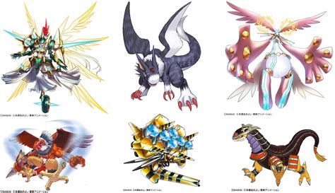 Short Profile For Ophanimon X And Cherubimon X Virtue And Large Art For