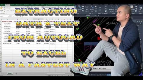 Extracting Data And Text From Autocad To Excel In A Fastest Way Rogelio Penino