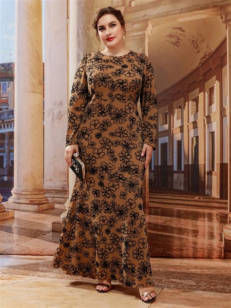 Plus Allover Floral Bridesmaid Dress Floral Bridesmaid Dresses Dress