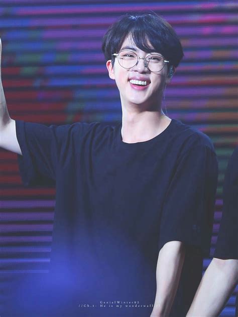 I Like Him With The Glasses Big Smile Jimin Jungkook And Jin Bts