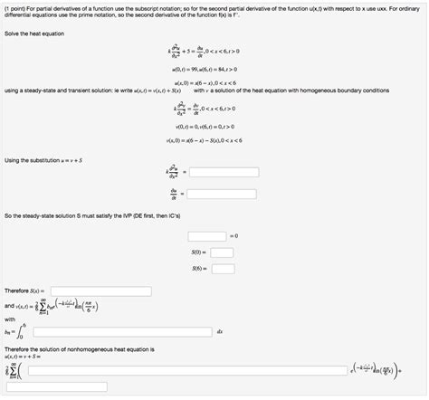 Solved For Partial Derivatives Of A Function Use The Chegg