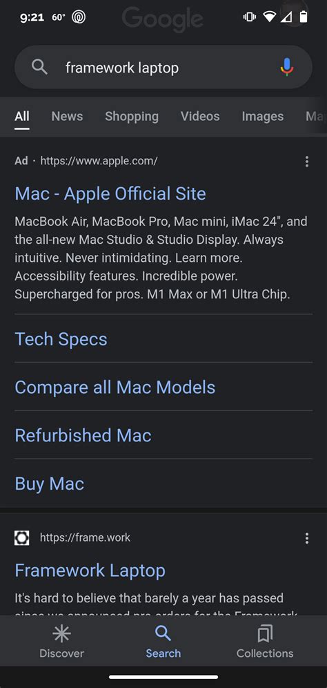 The Fact That A Macbook Comes Up Before The Framework Is Very Ironic