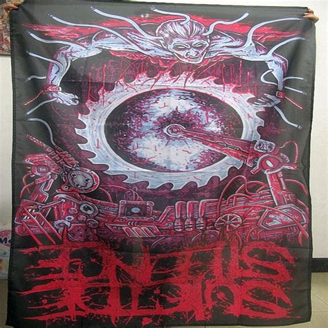 Suicide Silence Rock Band Poster Banner 4 Holes Hanging Flags 56x36