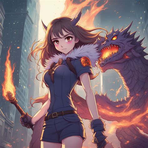 A Pretty Long Haired Female Animation Character In A Magical By 류경완