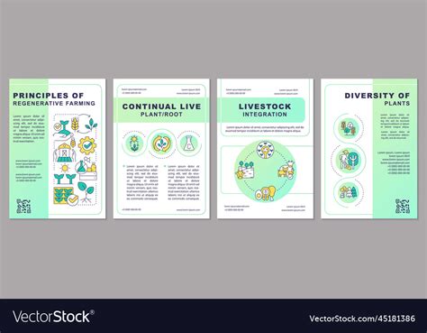 Principles Of Regenerative Farming Green Gradient Vector Image